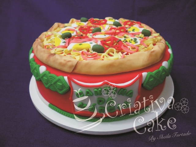 CRIATIVA CAKE: BOLO DE PIZZA