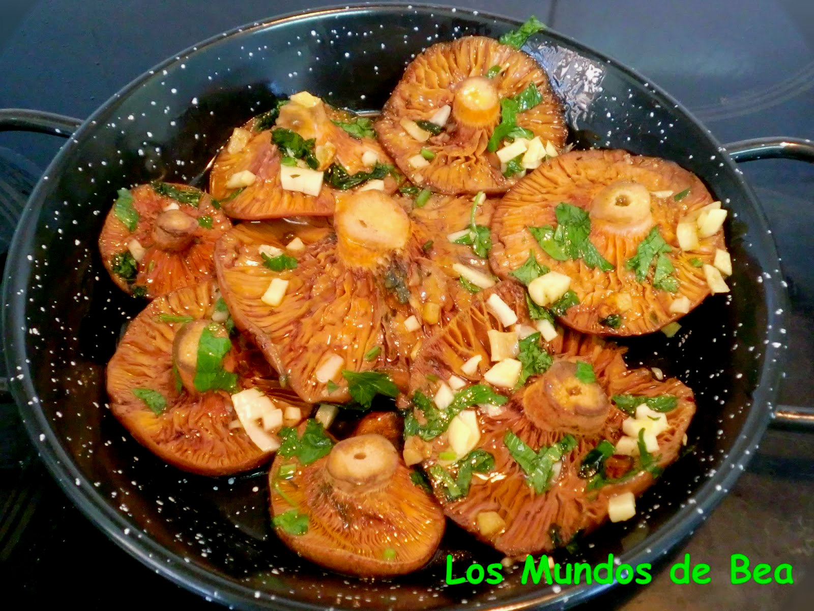 LOS MUNDOS DE BEA: ROVELLONS,REBOLLONES, NÍSCALOS CON AJOS Y PEREJIL