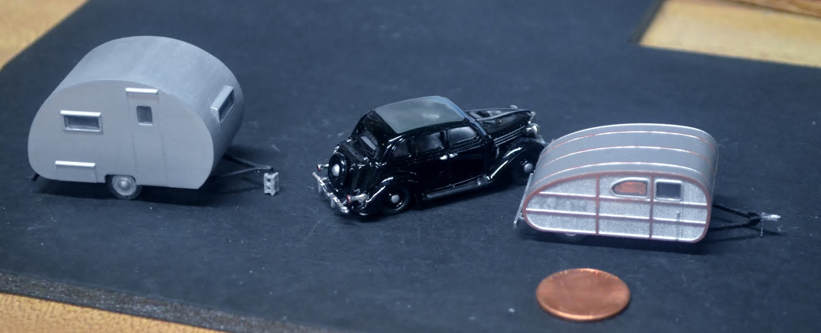 Nirvana Valley Model Railroad: Travel trailers, HO scale, 3d printed