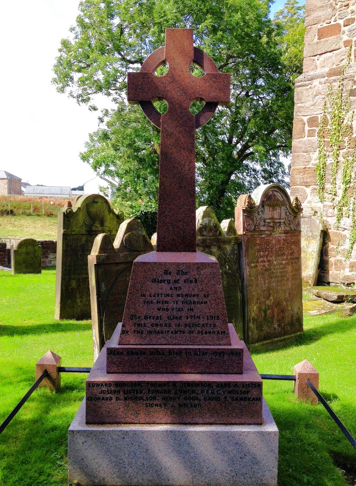 WW2 - The Second World War: Dearham War Memorial, Cumbria