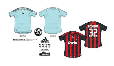 Football teams shirt and kits fan: Basic Template Adidas 2008-09