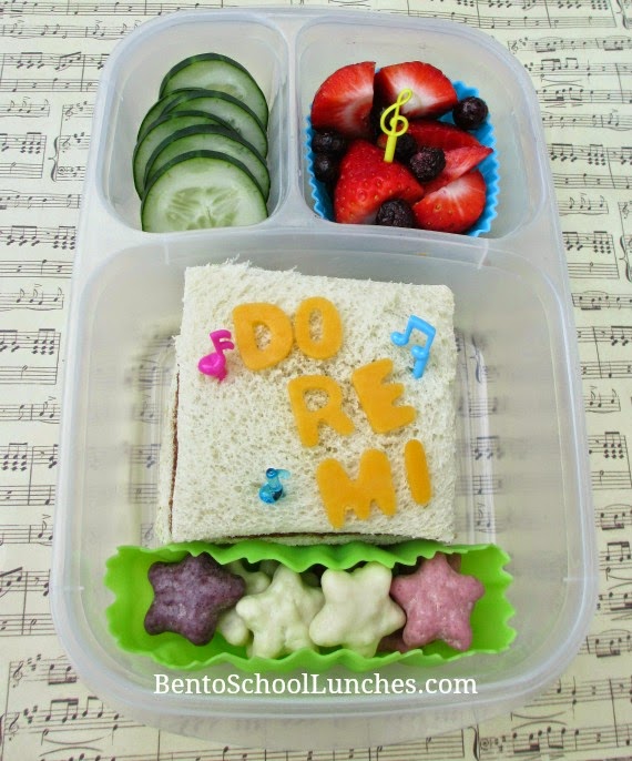 Bento School Lunches : Music themed lunches (3)