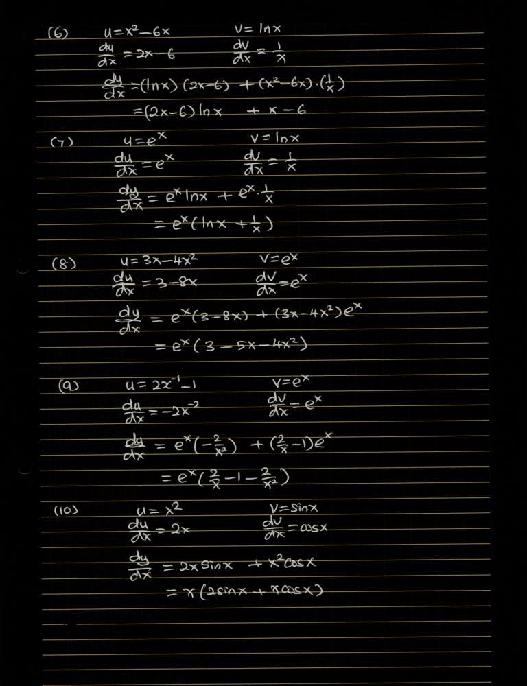 Stpm Mathematics T: DIFFERENTIATION