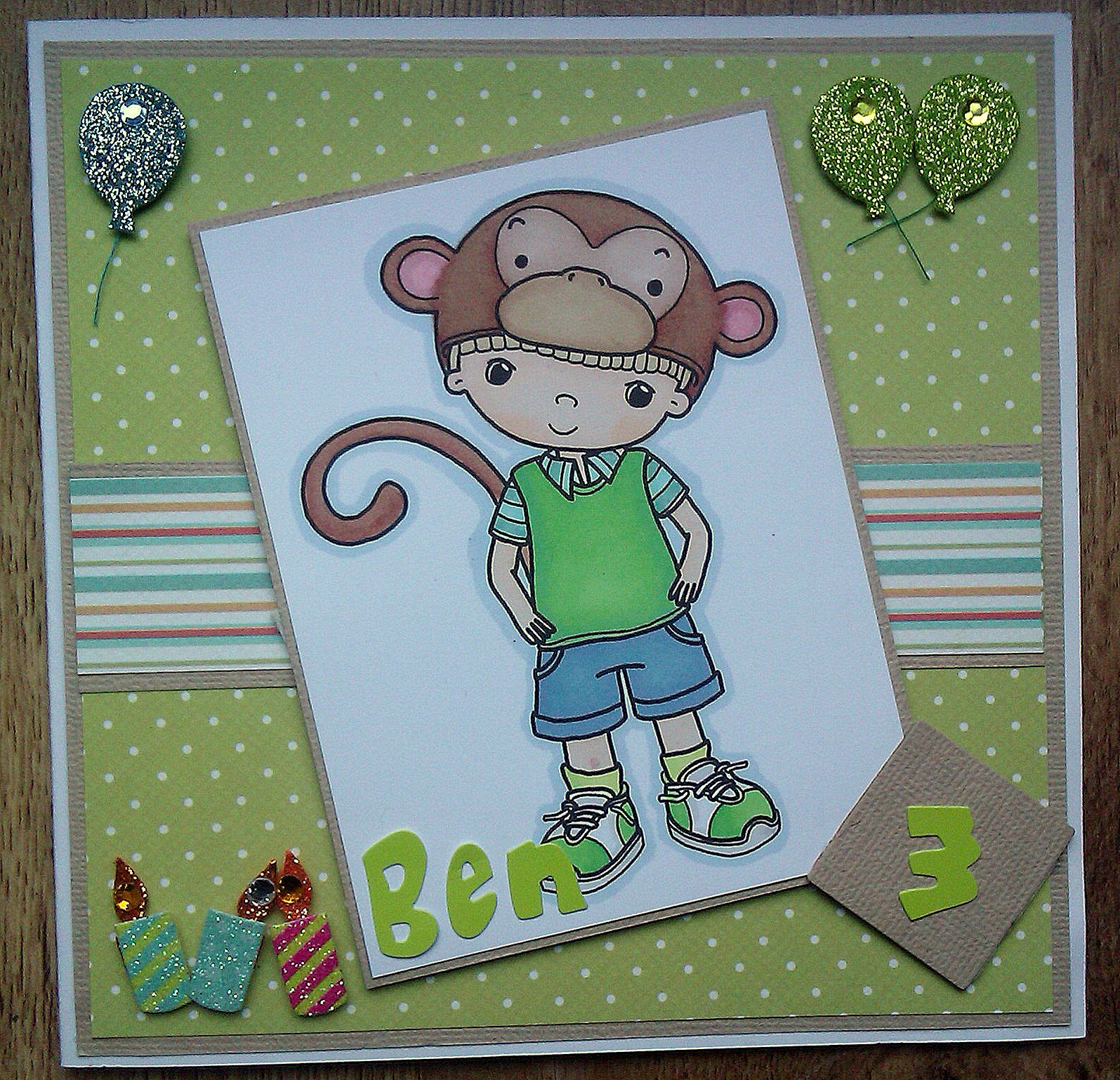 I made a card ....: Happy Birthday Ben!