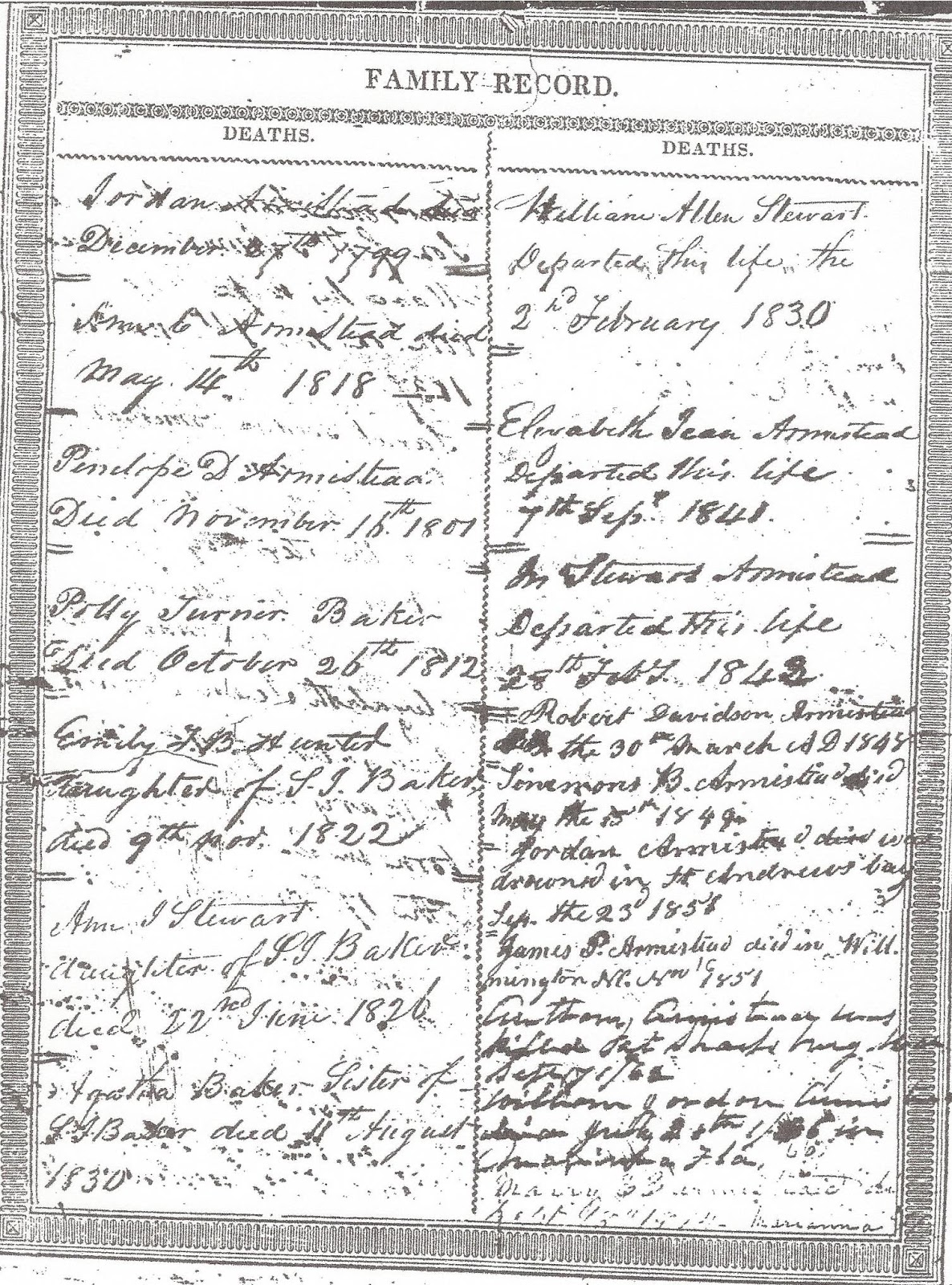 Meixner Messages: Armistead Family History #12