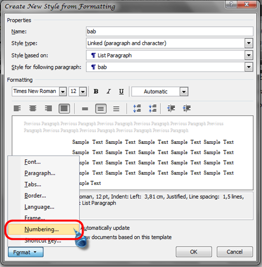 TUTORIAL UNTUK HEADING BAB, SUB BAB, dan SUB-SUB BAB PADA MS. WORD ...