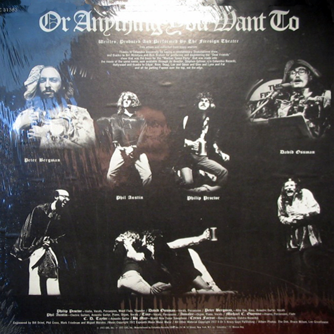 Vintage Stand-up Comedy: Firesign Theatre - Not Insane Or Anything You ...