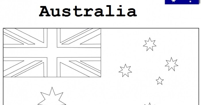 Geography Blog: Australia Flag Colouring Page