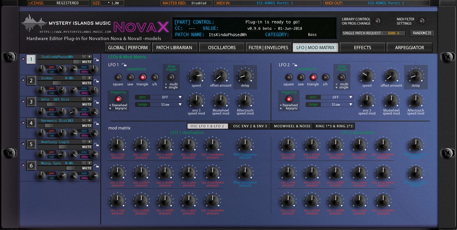 MATRIXSYNTH: Novation NovaX AudioUnit & VST Librarian Editor Plug-in