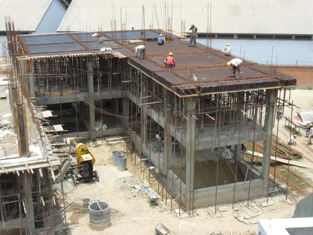 Kathmandu Adventures: East Side Roof Terrace Slab Completion