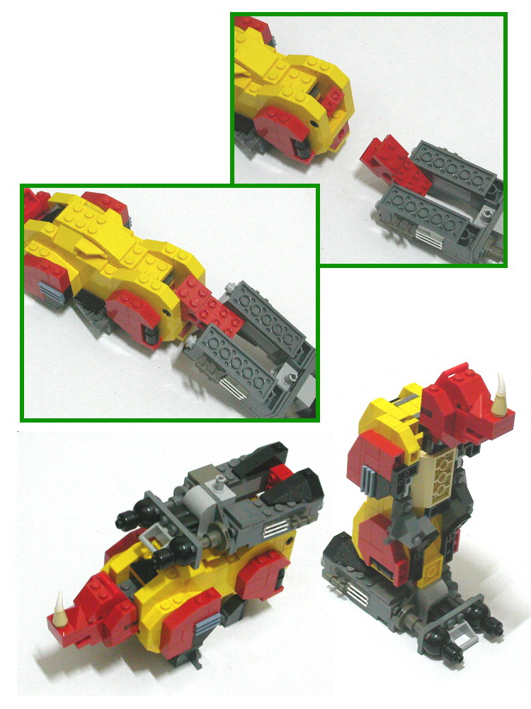 Alanyuppie's LEGO Transformers: LEGO Predaking Instructions Part 1 ...