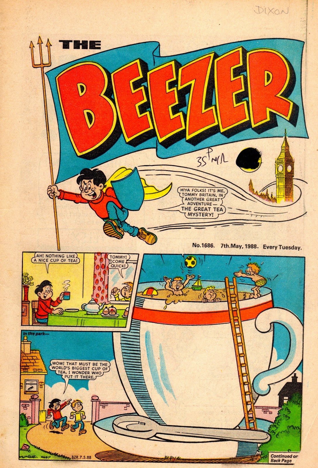 Peter Gray's Comics and Art: The Beezer's True Brit what happened next!!!!!