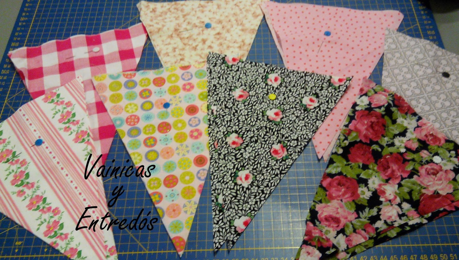 Vainicas y entredós: Tutorial Banderitas decorativas