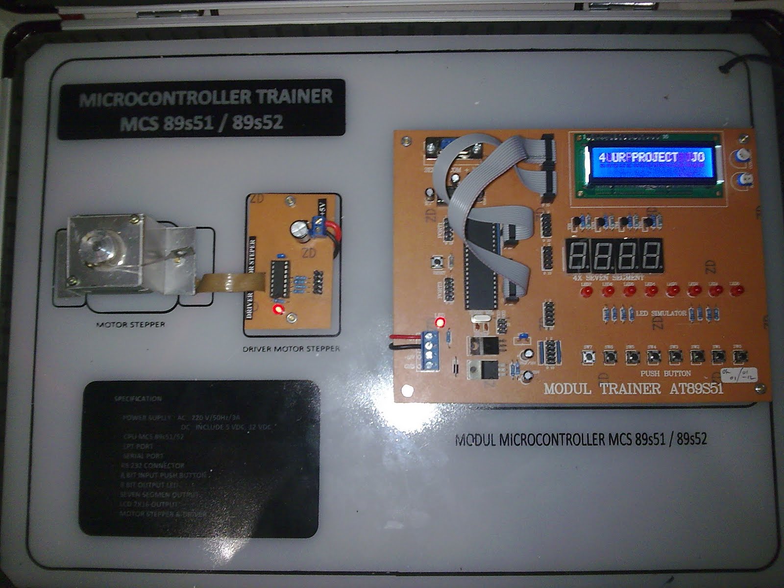 MICROTECH ENGINEERING INDONESIA: ModuL Trainer Mikrokontroller AT89S51/52
