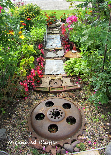 A Junk Garden Path Can Be A Work Of Art - Organized Clutter