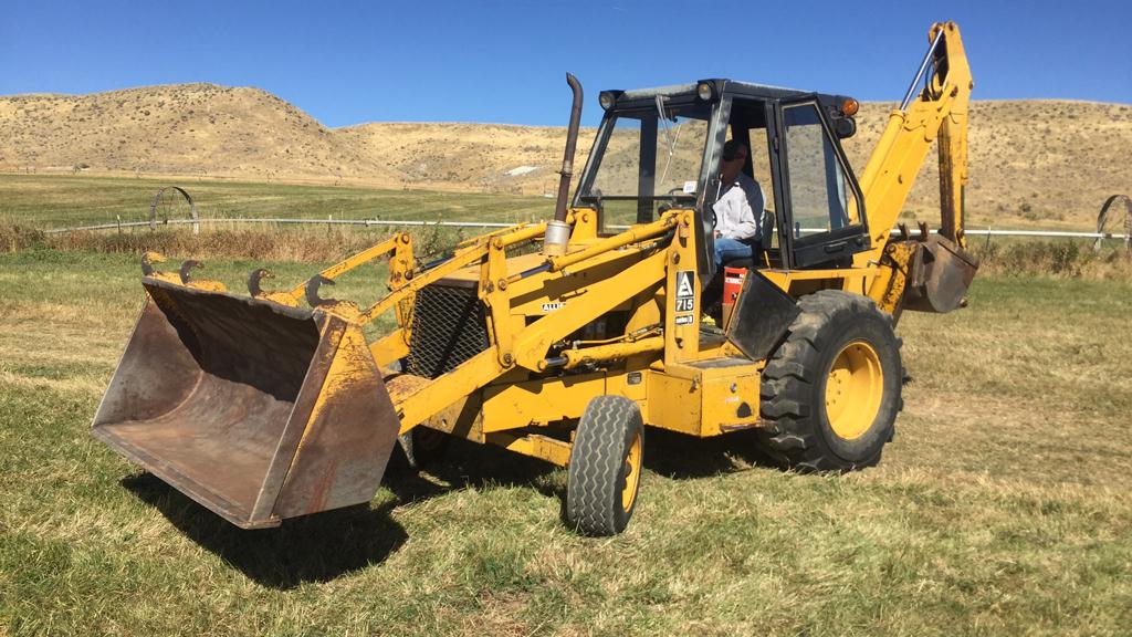 Maarakennus koneita.: Allis-Chalmers Backhoe