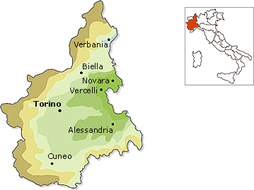 Mappa di Piemonte Regionale | Italia Mappa Regionale