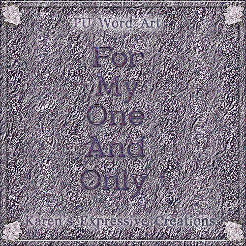 Karen's Expressive Creations: PU Word Art