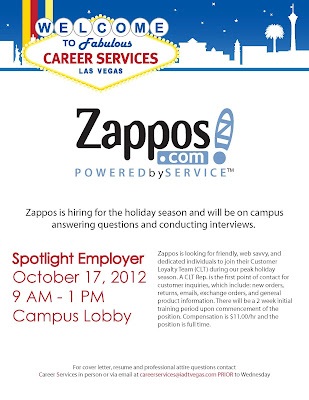 LRC Blog - IADT Las Vegas: Zappos Is Hiring ON CAMPUS!