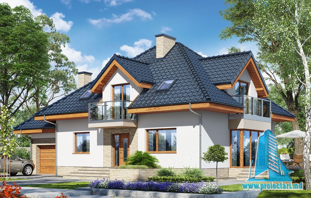 Proiecte de case: Proiect de casa cu demisol,parter,mansarda si garaj ...