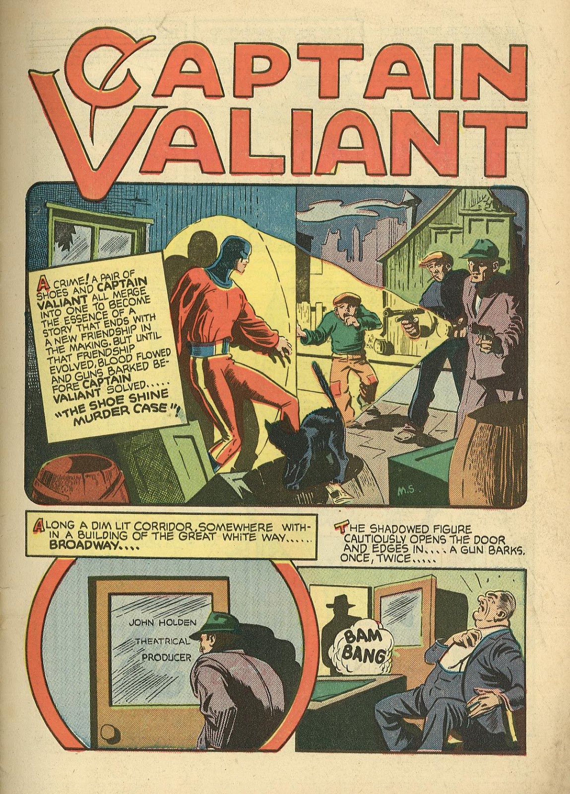 Four-Color Shadows: Captain Valiant-Marvin Stein-1945