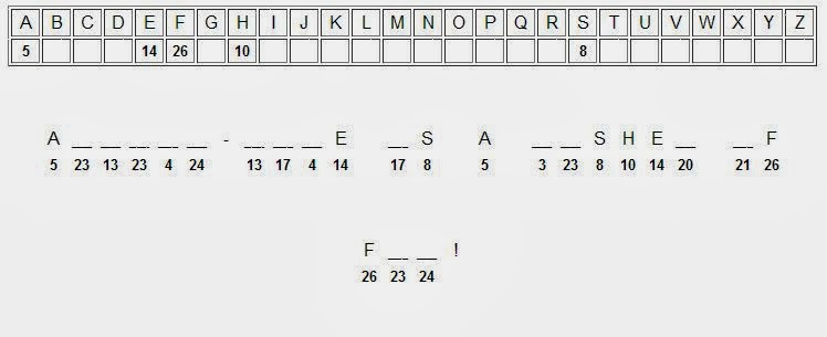 Free printable Word Search and Sudokus: Cryptogram 12