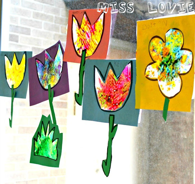 Miss Lovie: Stained Glass Flower Kids Craft {Tutorial}