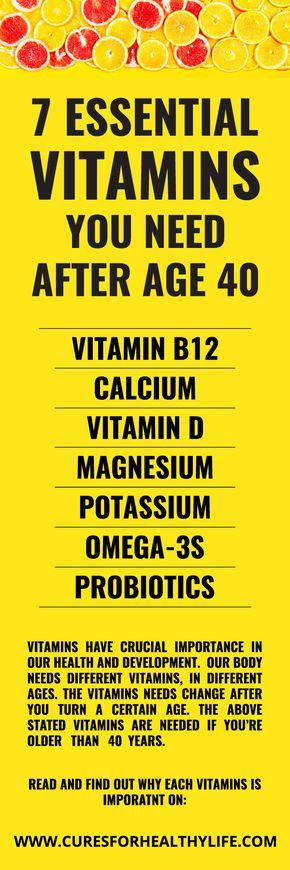 Essential Vitamins You Need After Age 40