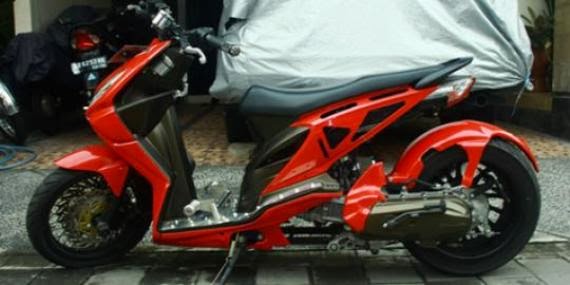 Modifikasi Motor Honda Beat Low Rider Red | Modifikasi Honda | CB150R ...