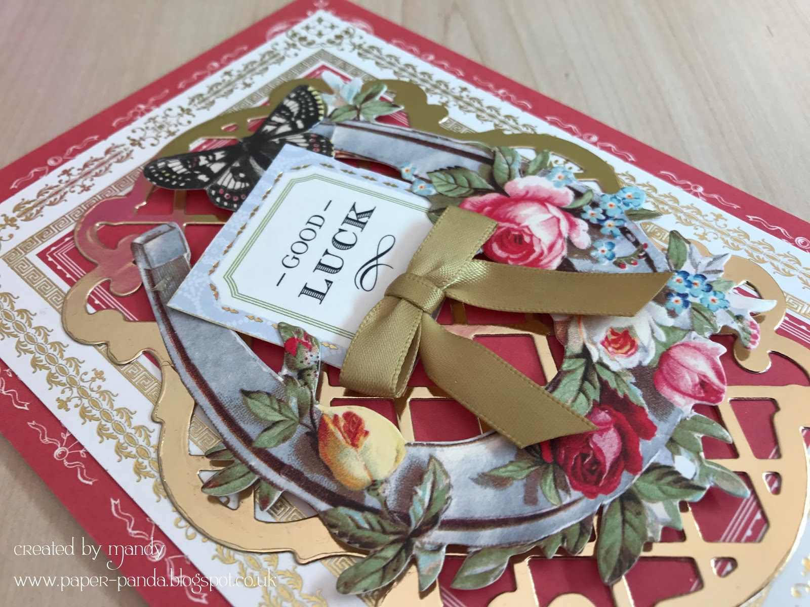 Paper Panda: Anna Griffin Good Luck card