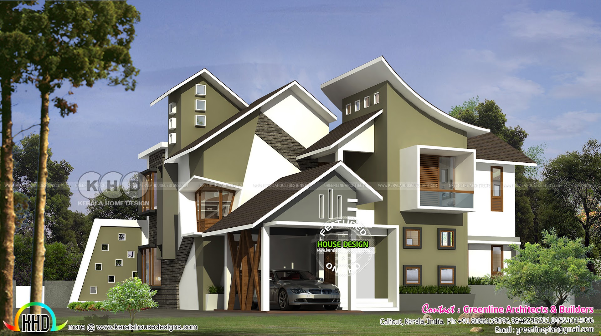 Unique ultra modern contemporary home with 4 bedrooms - Kerala Home ...