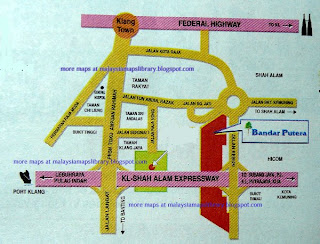 Malaysia Maps Library: Map of Bandar Putera