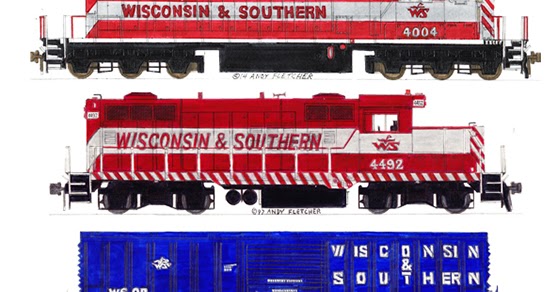 Andy Fletcher Blog-: A Watco Wisconsin & Southern Train Interchanges ...
