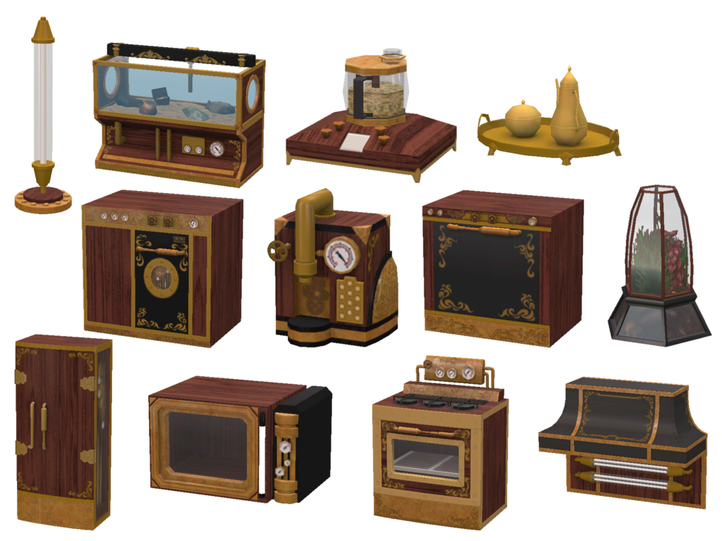 Sims 4 CC's - The Best: Steampunk Kitchen by Sims 4 Designs