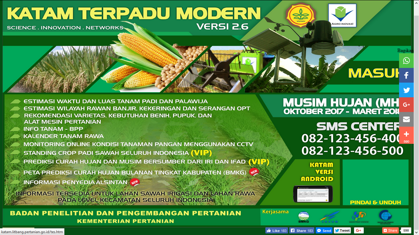 AGRICULTURE BLOG: SISTEM TEKNOLOGI INFORMASI KALENDER TANAM TERPADU