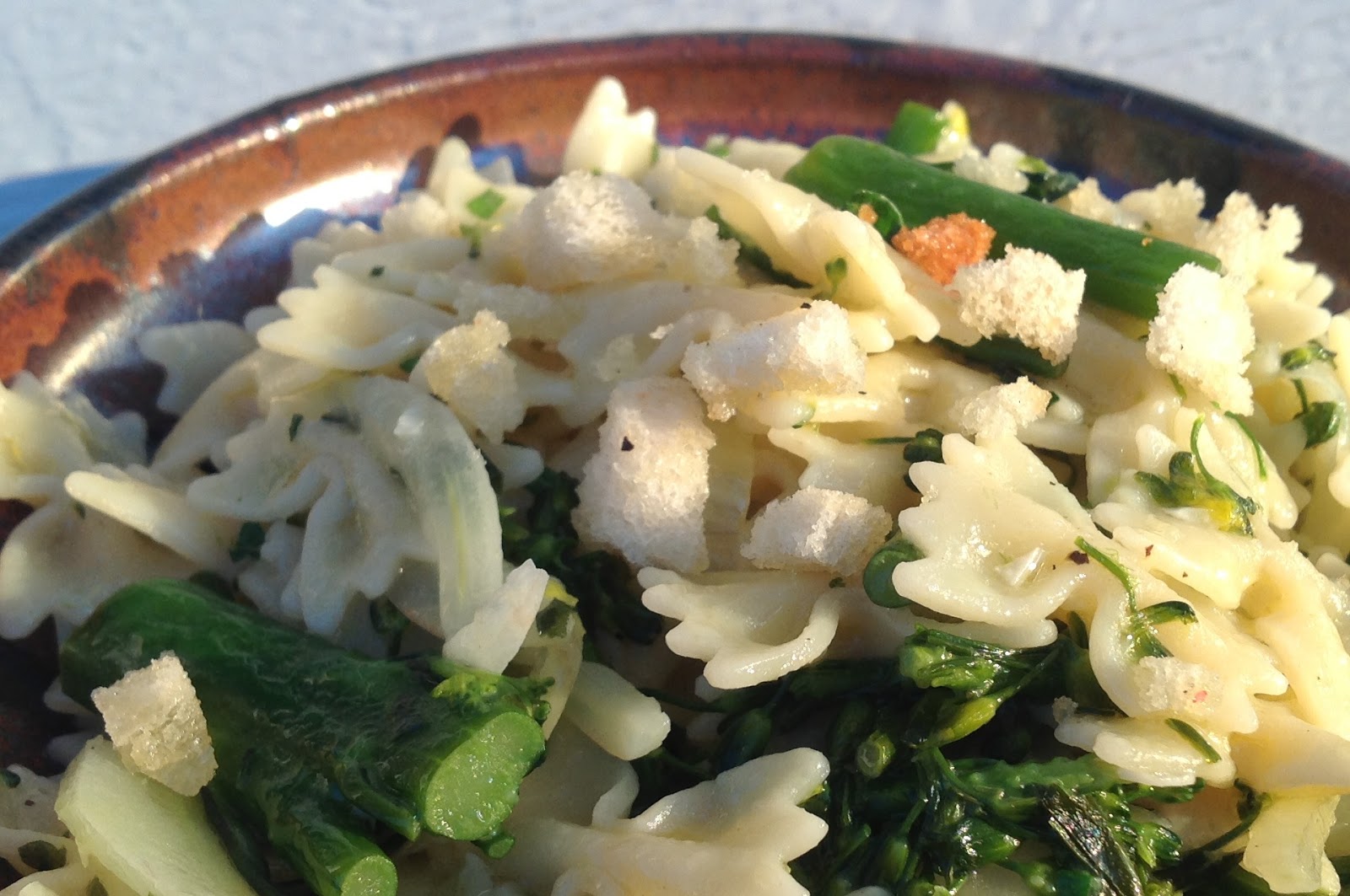 A Couple in the Kitchen: Spring Vegetable Farfalle for Meatless Monday