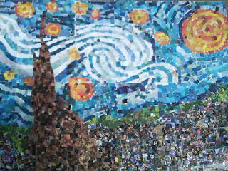Starry Night Collage - Art Projects for Kids