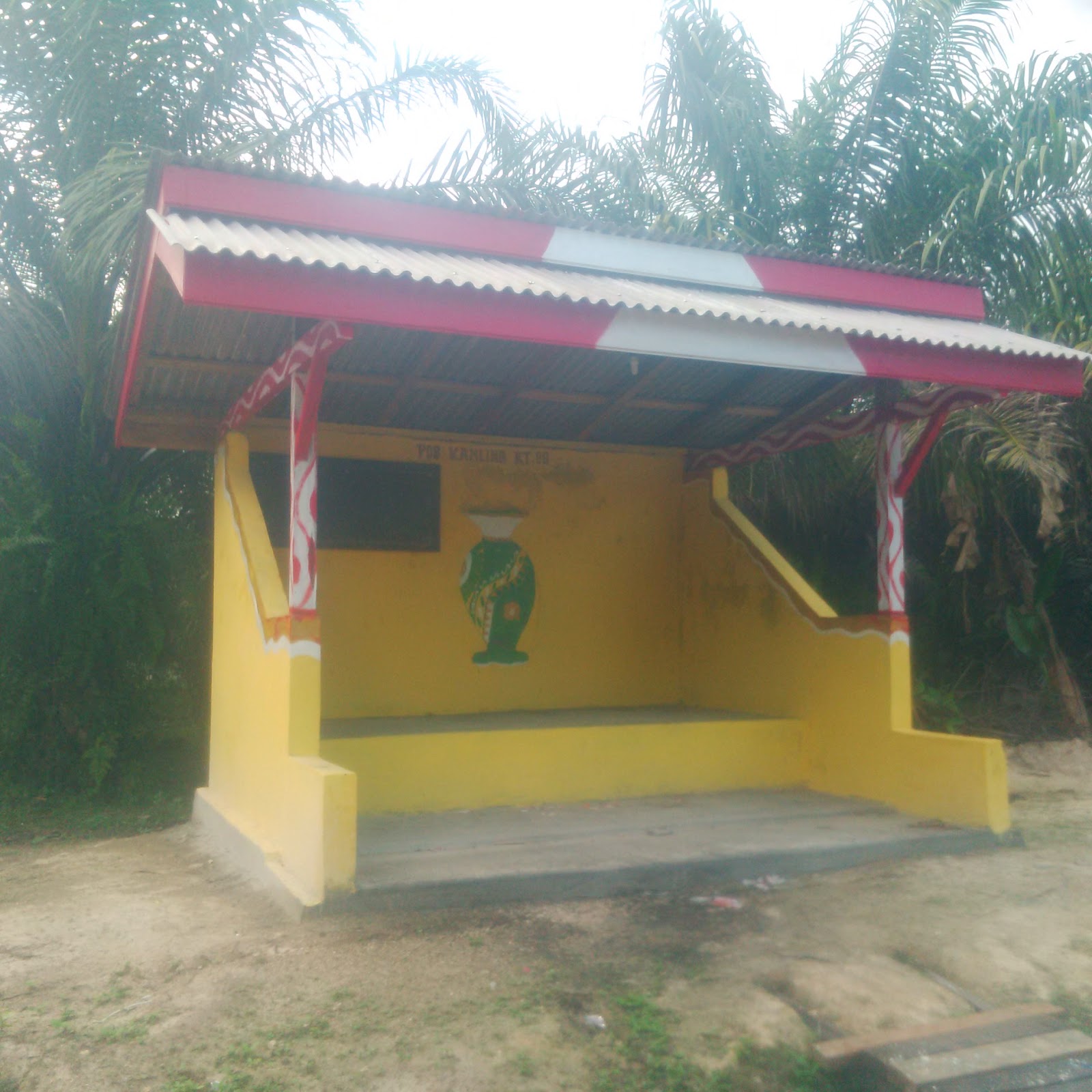 Foto pos jaga Desa Sumber Mulya