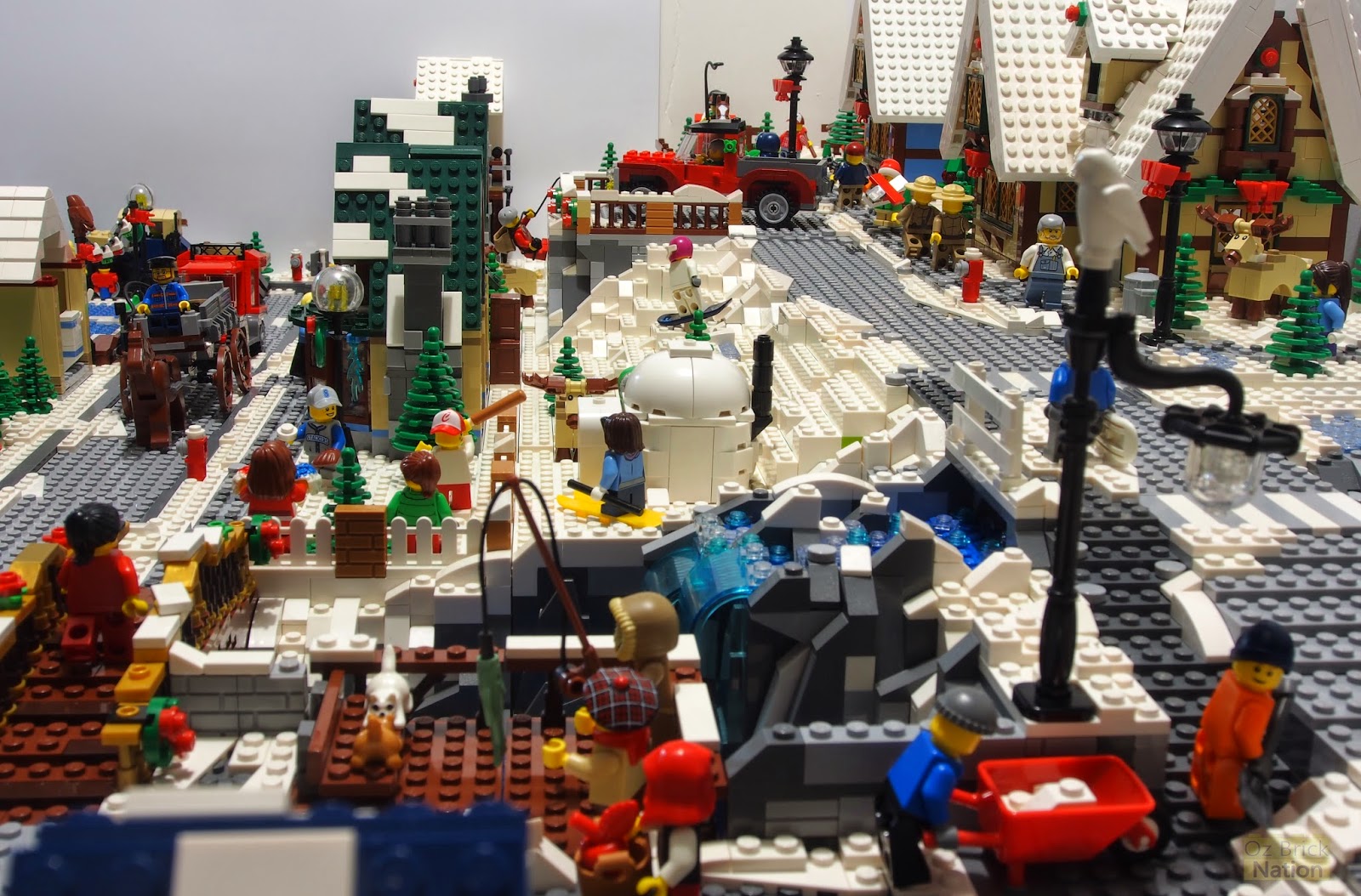 Oz Brick Nation: Our LEGO Winter Village MOC Display.