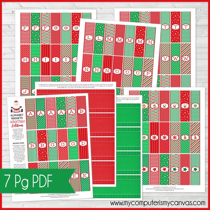 {NEW} Alphabet Letter Nuggets - Christmas Edition!! - My Computer is My ...