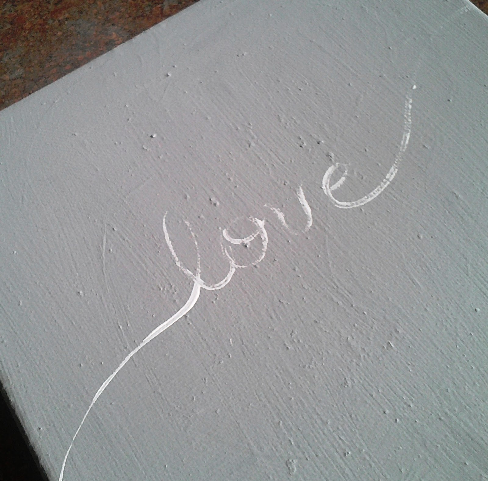 2MESSY: DIY ~ Mini Love Canvas