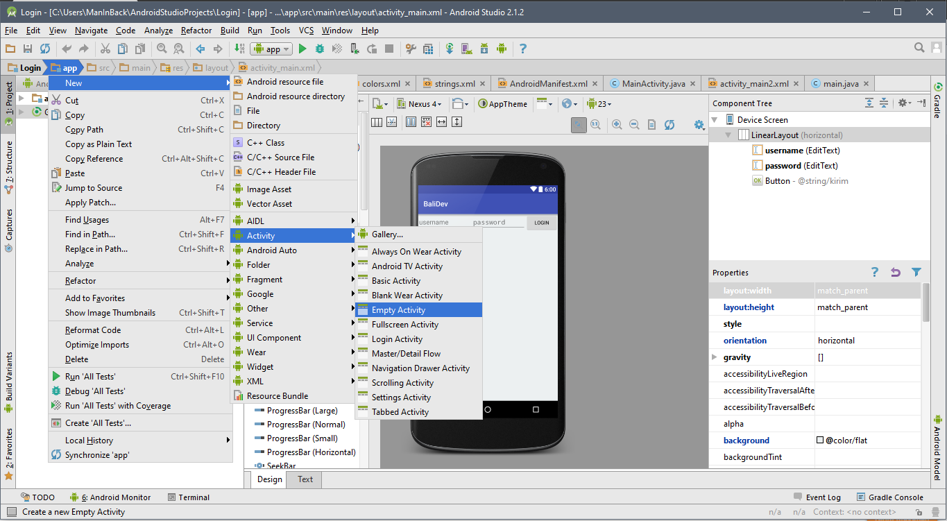 Media Info: Android Studio: Membuat Form Login Sederhana dan Tutorialnya Media Info: Android Studio: Membuat Form Login Sederhana dan Tutorialnya