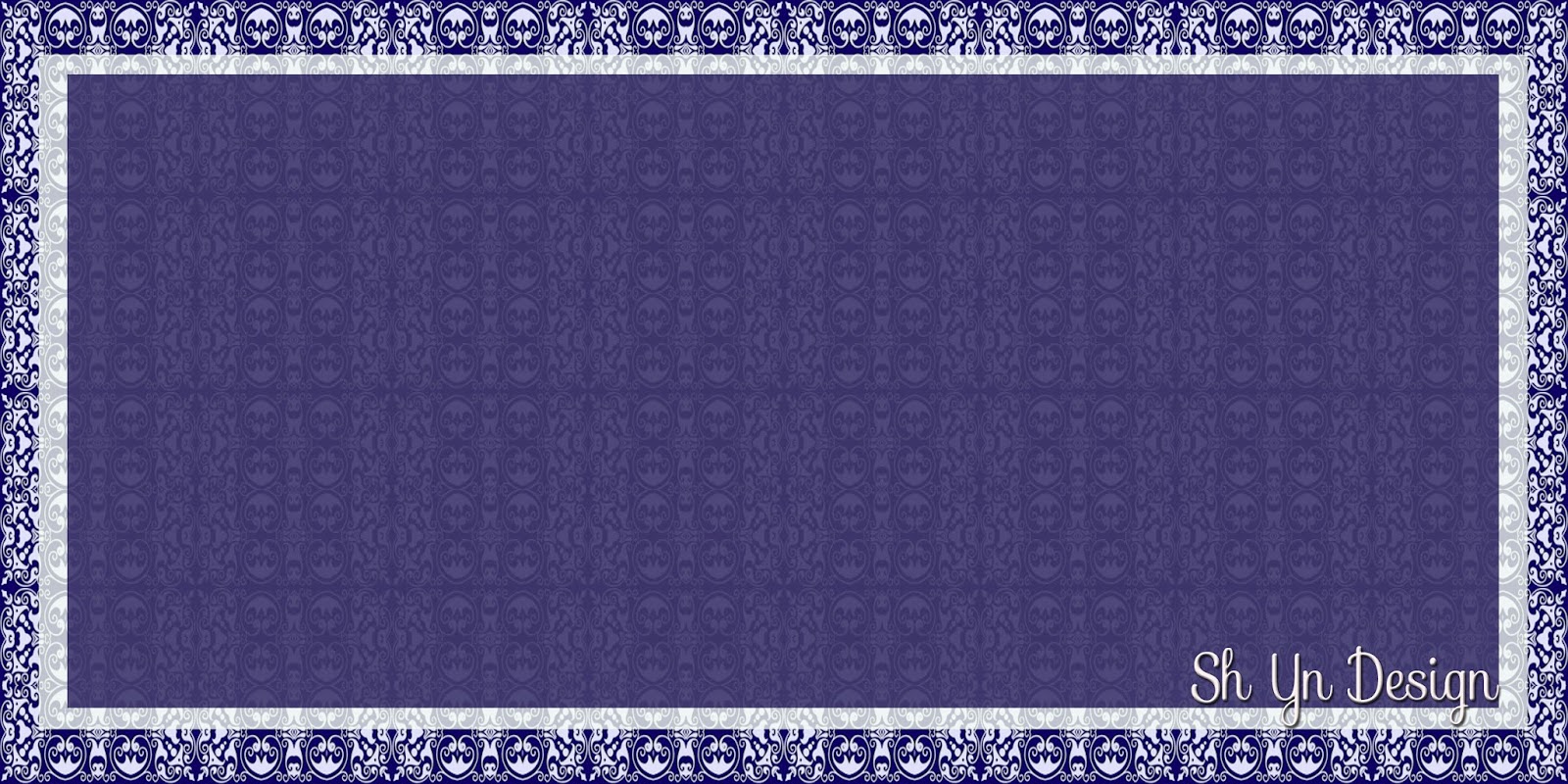 Sh Yn Design: SONGKET Wedding Card Pattern : Dark Blue Collection