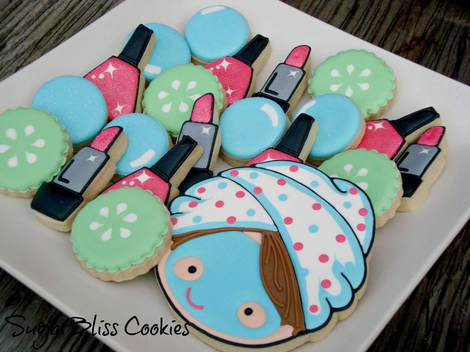 Spa+party.jpg 1,600×1,200 pixels | Cookie decorating, Creative cookies