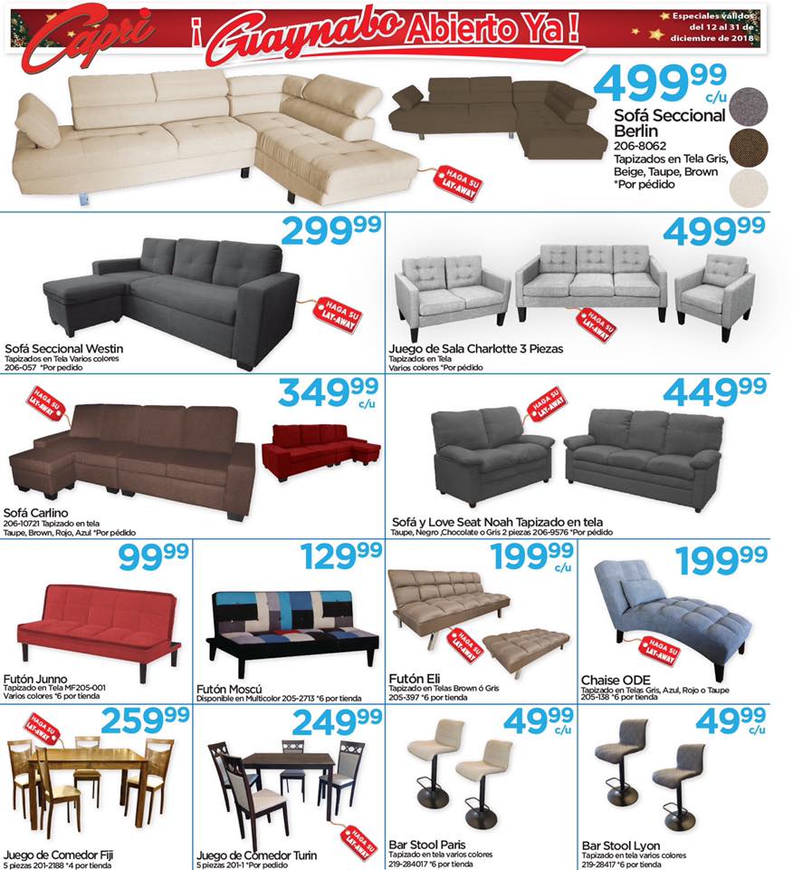 Ahorros Diarios Usando Cupones: Especiales válidos en las tiendas Capri ...