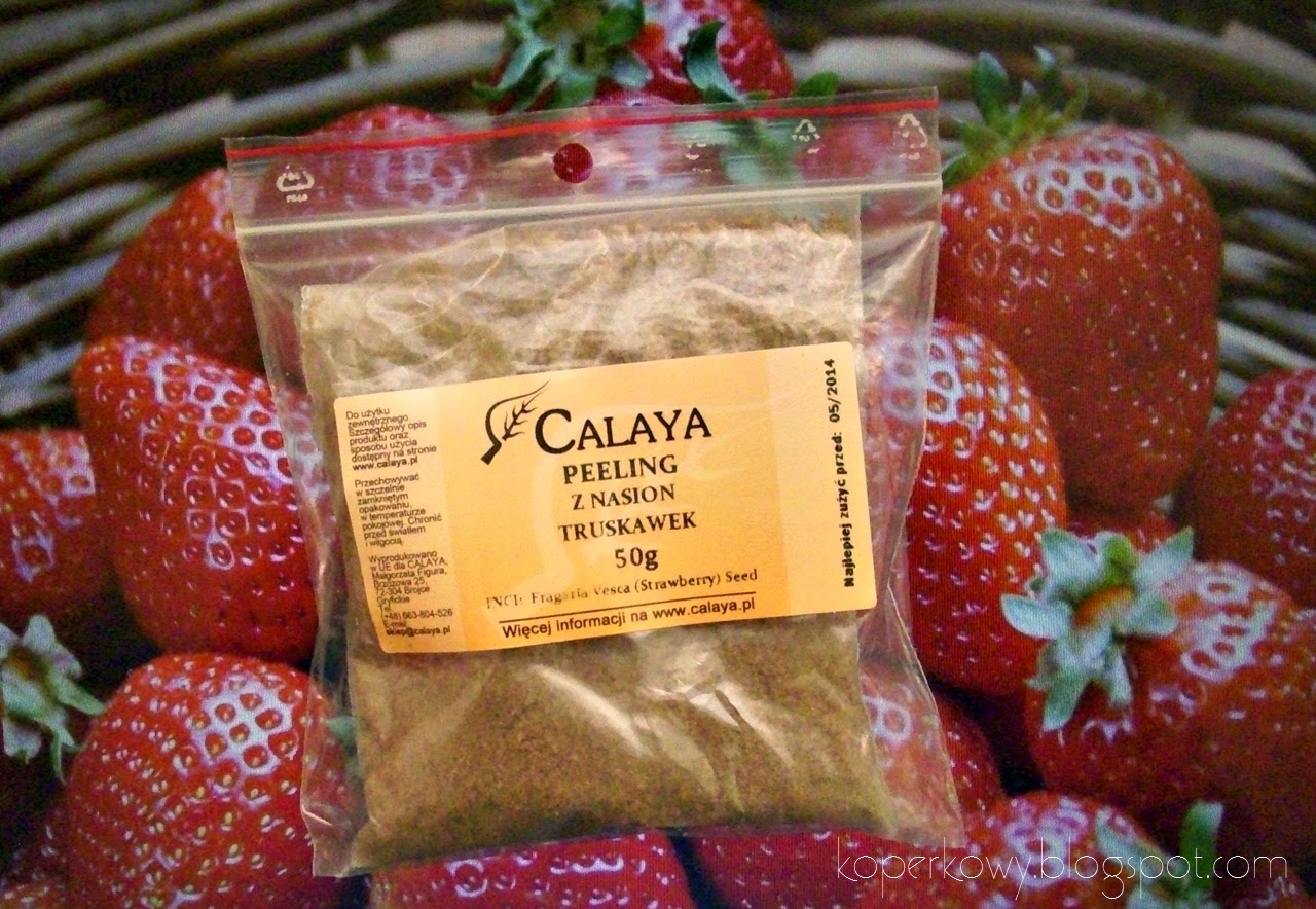 moja koperkowa strona: PRAWDZIWY truskawkowy peeling do facjatki Calaya