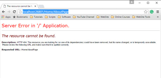 Handleerror Action Filter In Aspnet Mvc ~ It Tutorials With Example