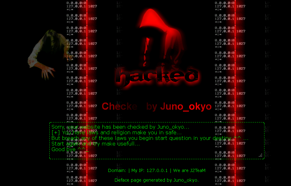 Deface Page Generator version 1.0 - Juno_okyo's Blog