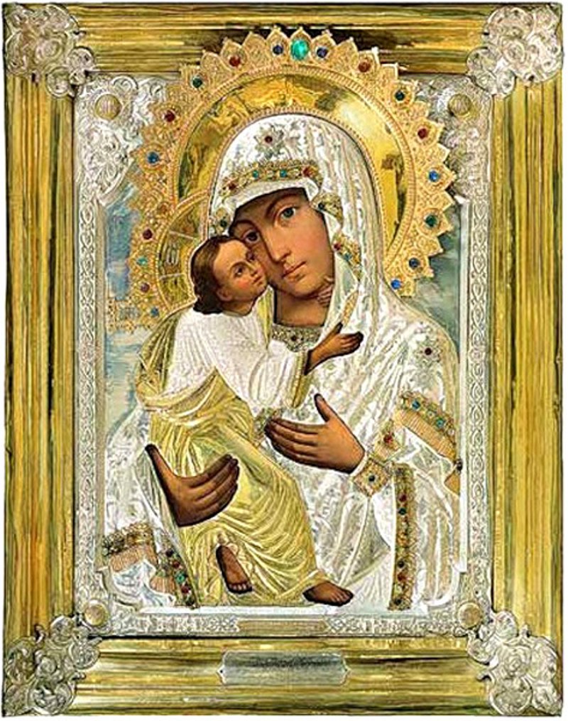 The Pskov-Caves Tenderness Icon of the Mother of God - The Catalog of ...
