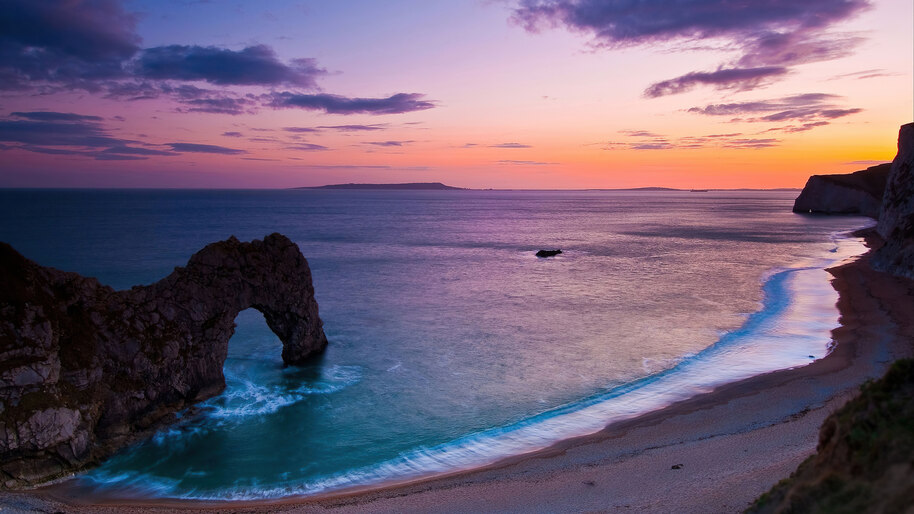 Sea, Beach, Nature, Scenery, Sunset, 4K, #6.972 Wallpaper iPhone Phone